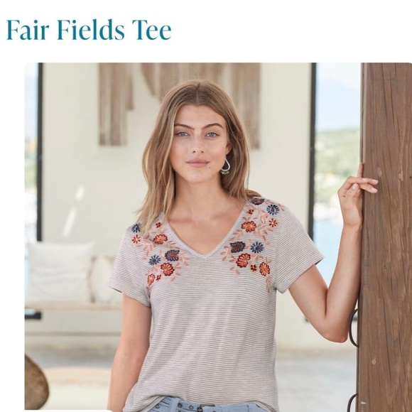 Sundance | Tops | Sundance Catalog Fair Fields Embroidered Shirt M ...